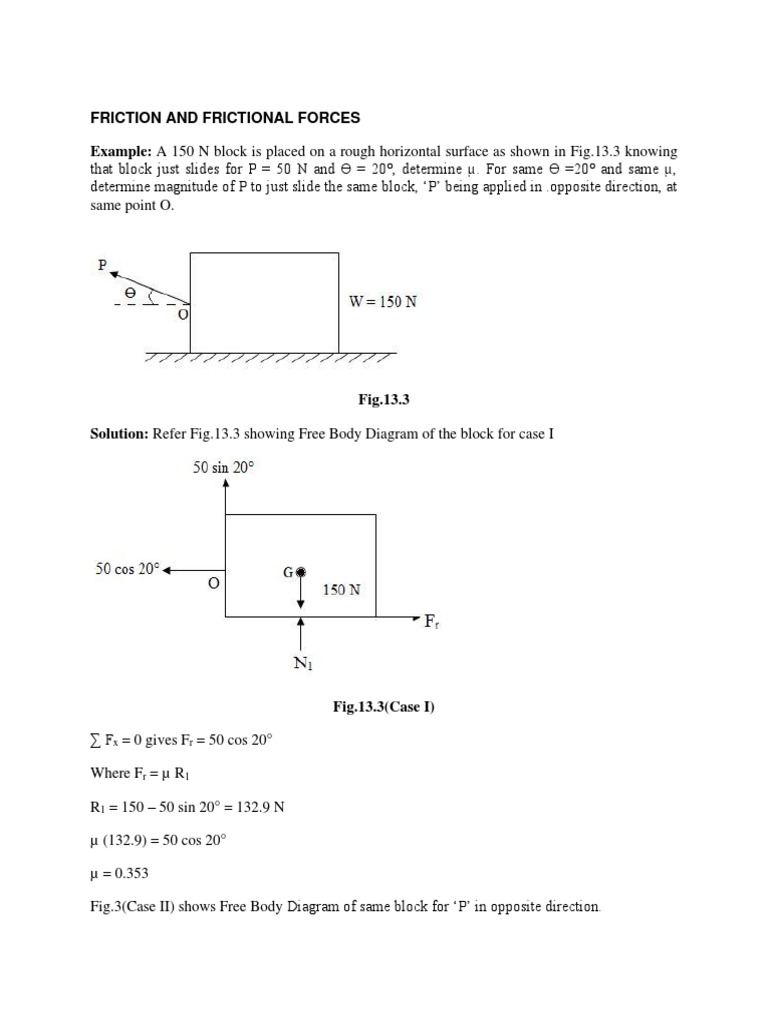 Understanding Frictional Forces | PDF | Friction | Force