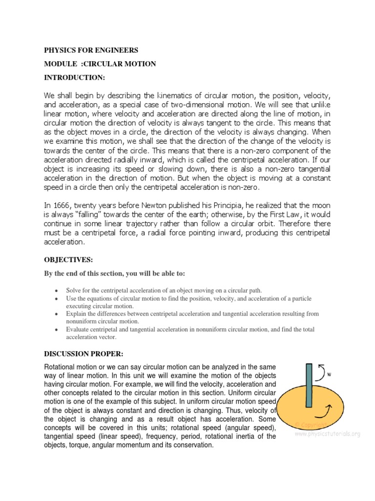CHAPTER 7-Angular Motion | PDF | Acceleration | Speed