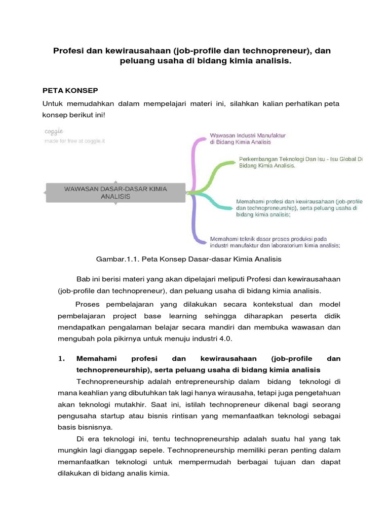 Materi Dan LKPD Profesi Dan Kewirausahaan | PDF