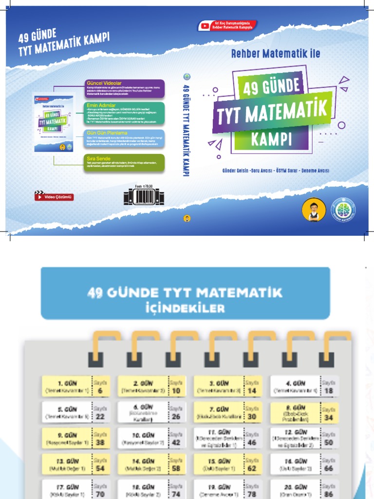49 Günde Tyt Matemati̇k Kampi Ki̇tabi Örnek PDF | PDF