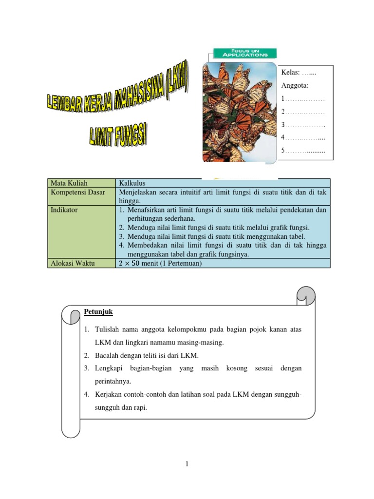 LKM Limit Fungsi | PDF