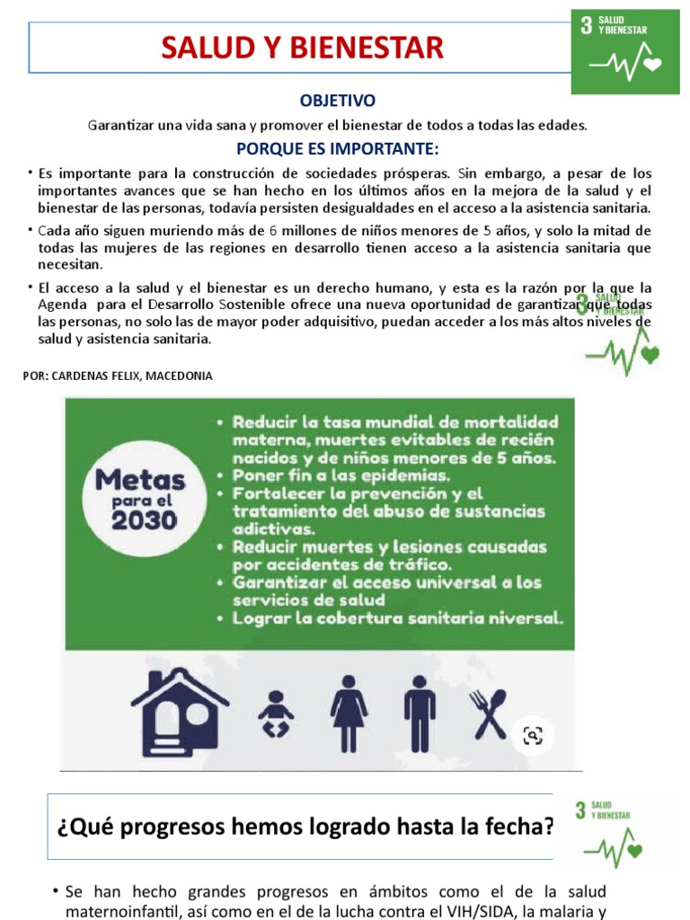 Objetivo 03 Ods - Salud y Bienestar | PDF | Pobreza | Pobreza e indigencia
