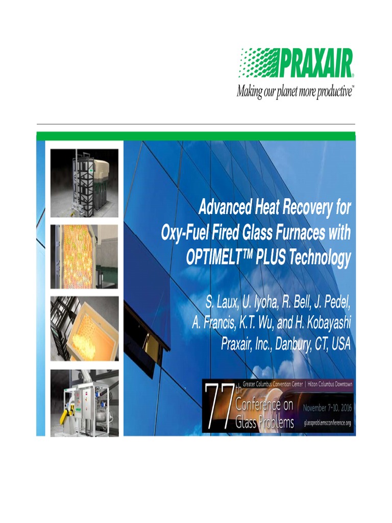Praxair Optimelt Plus Presentation | PDF | Refractory | Chemical ...