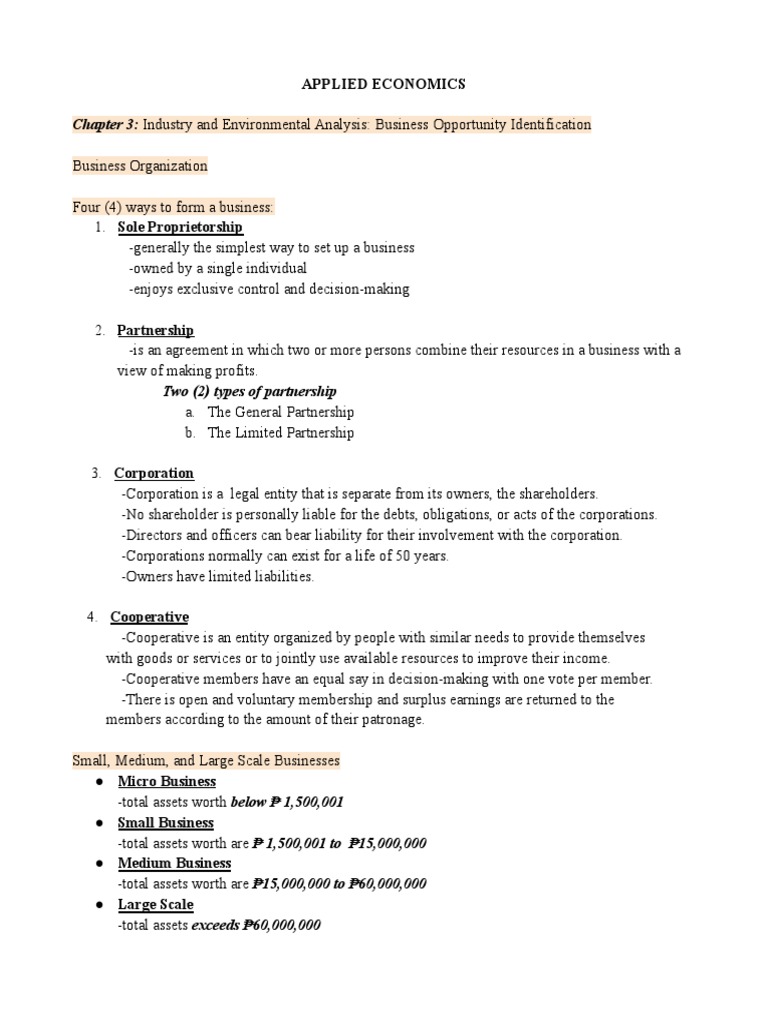 Applied Eco - Industry and Environmental Analysis Business Opportunity ...