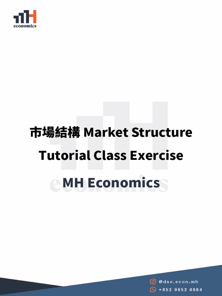 Econ Market Structure Exercise Pdf
