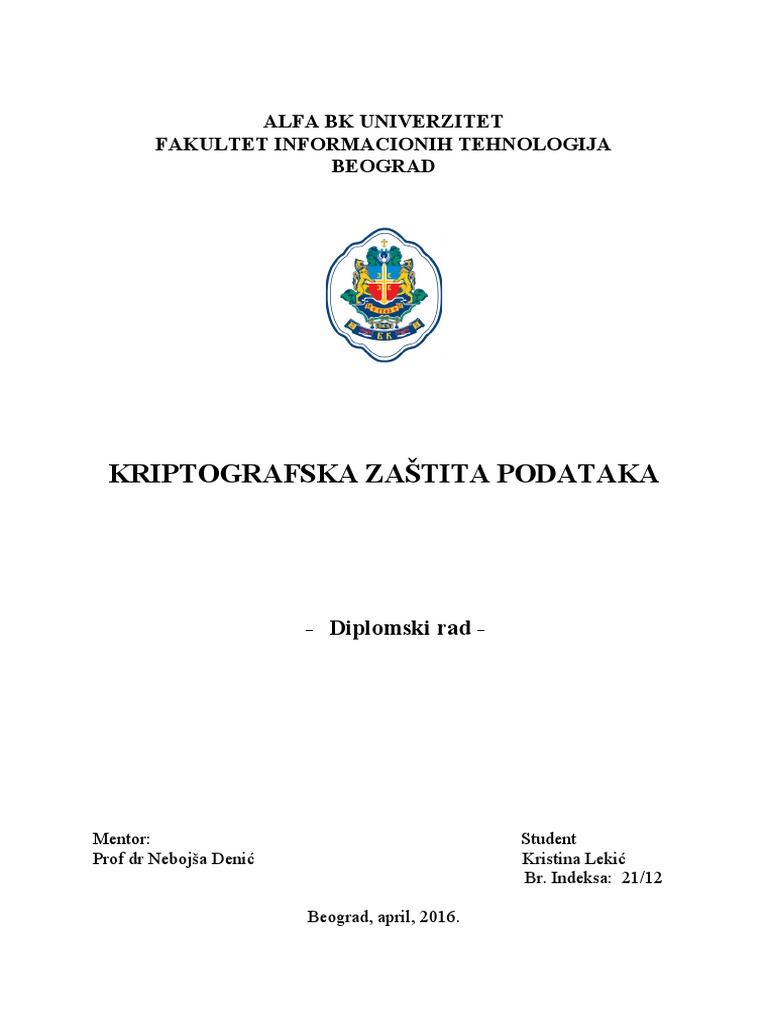 Diplmski Rad Kristina Lekic | PDF