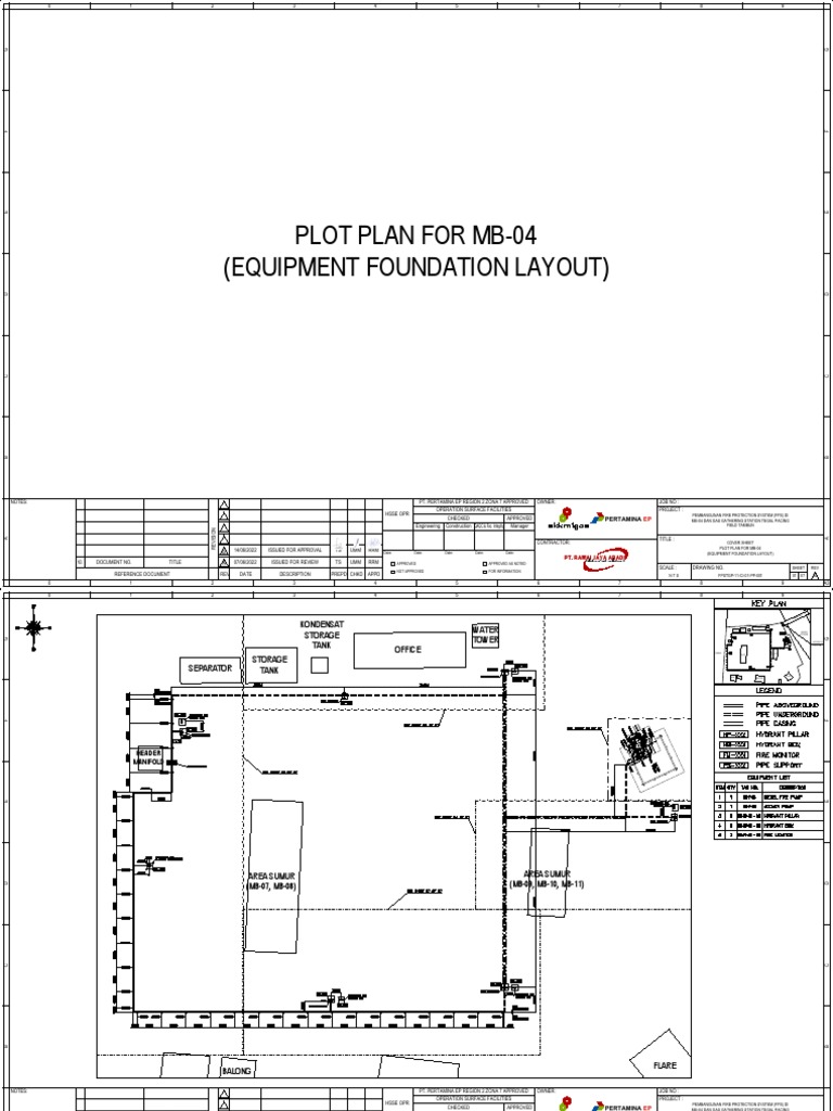 Equipment Foundation Layout for FPS | PDF