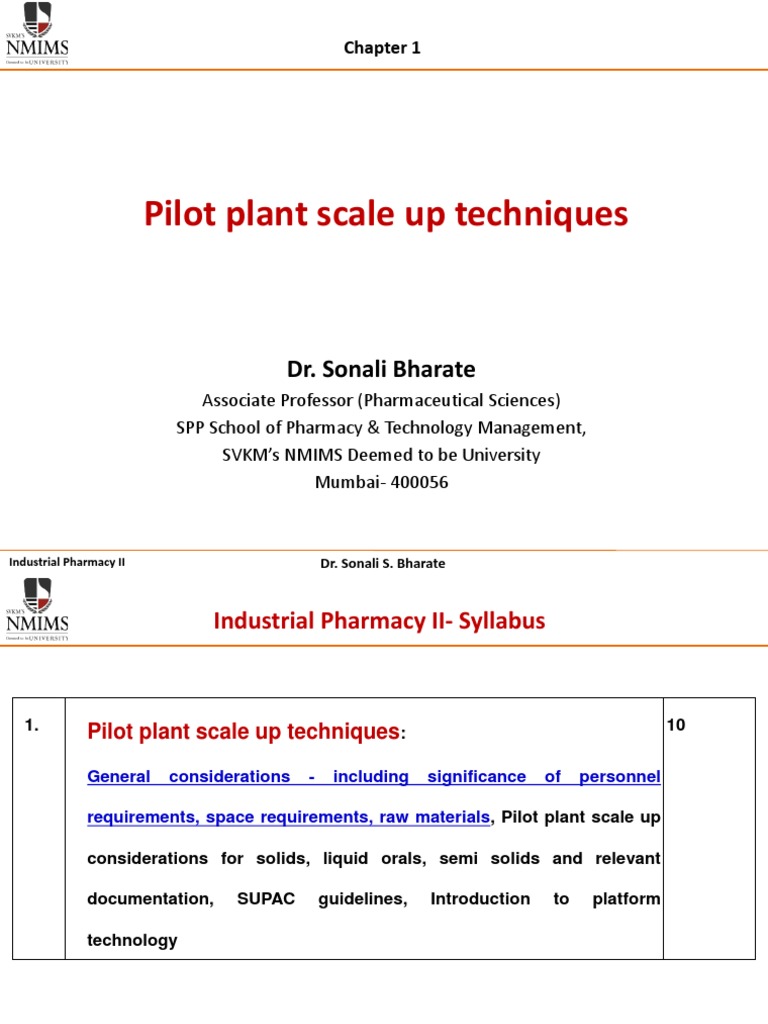 #Chapter 1 - Pilot Plant Scale Up Techniques-Unlocked | PDF | Tablet (Pharmacy) | Topical Medication