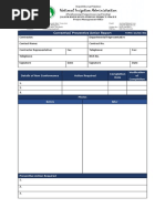 Matters Arising Template | PDF