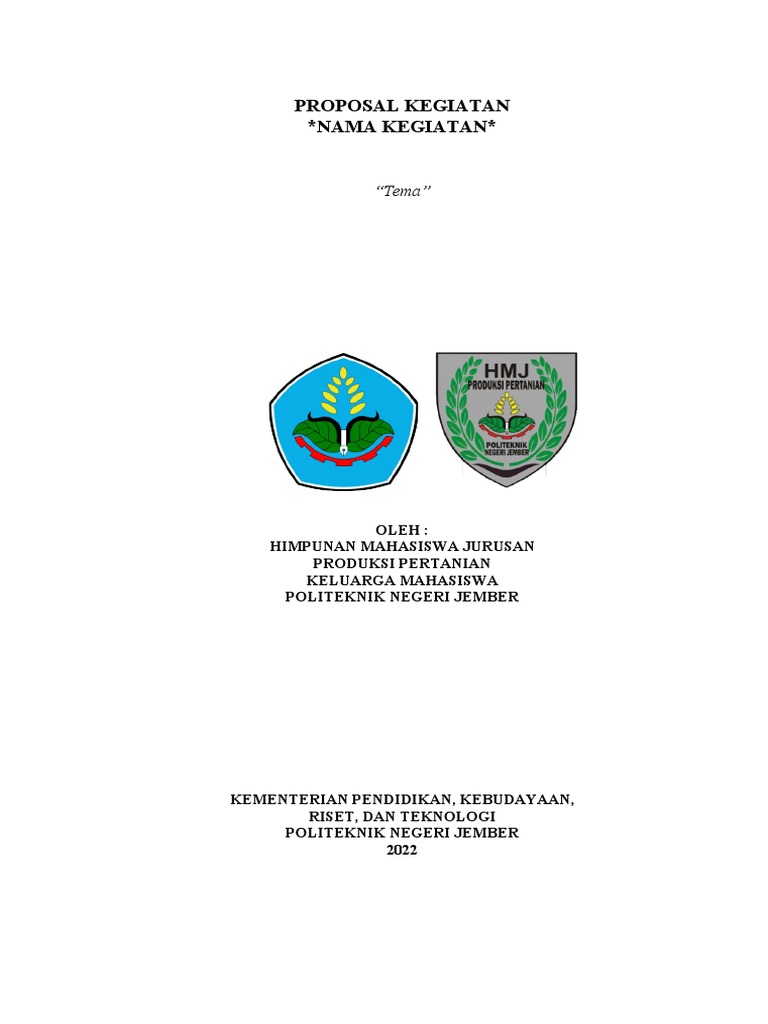 Format Proposal Kegiatan HMJ PP 2022 | PDF