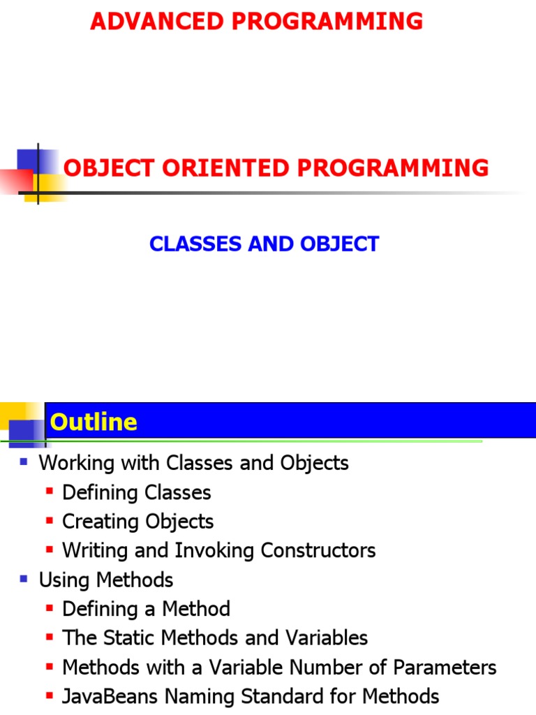 Part 05 - Object Oriented Programming | PDF | Class (Computer ... Part 05 - Object Oriented Programming | PDF | Class (Computer ...