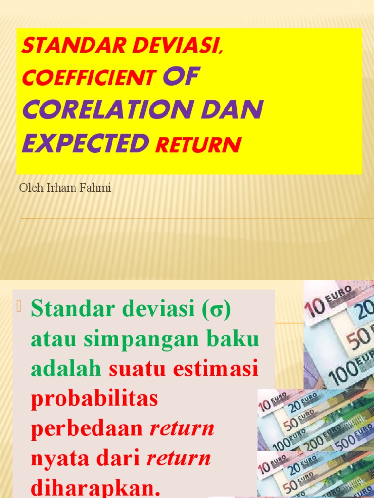 Standar Deviasi, Coefficient of Variation Dan Expected Return | PDF Standar Deviasi, Coefficient of Variation Dan Expected Return | PDF