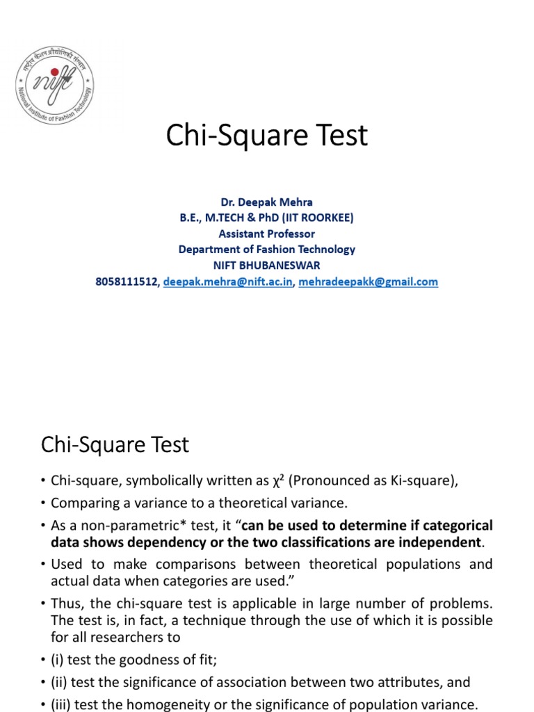 Chi Square Test | PDF | Statistical Hypothesis Testing | Chi Squared Test