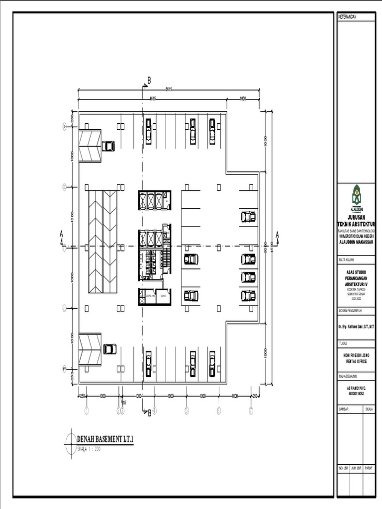 Denah Basement Gedung Perkantoran | PDF