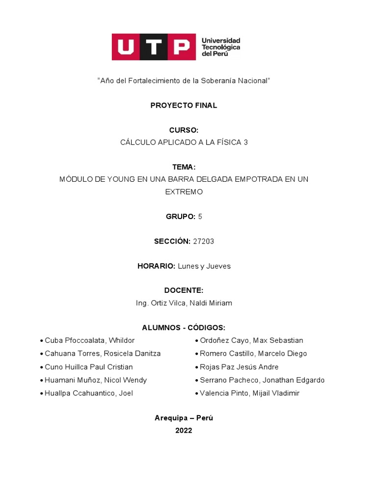 Avanc 2 | PDF | El módulo de Young | Fuerza