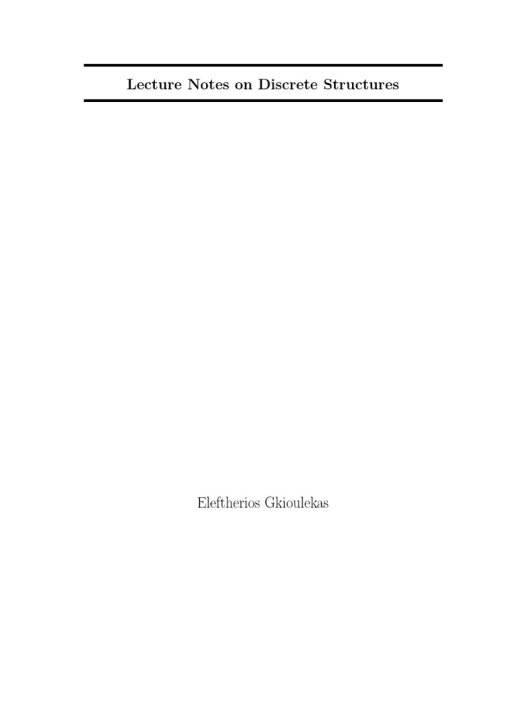 Discrete Structures | PDF