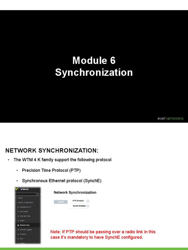 WTM Synch-E | PDF | Telecommunications | Physical Layer Protocols