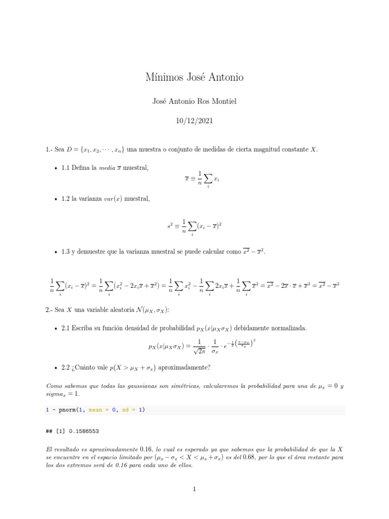 Minimoslokos | PDF | Covarianza | Distribución normal