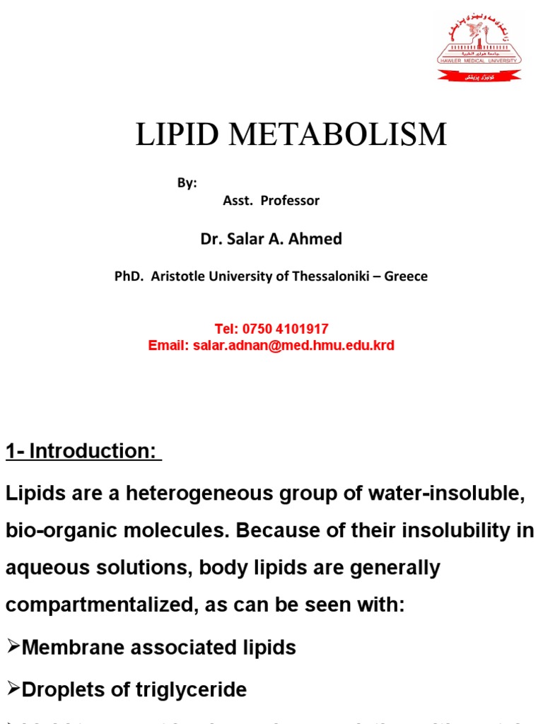 LG - Lipid Metabolism | Download Free PDF | Lipoprotein | Cholesterol