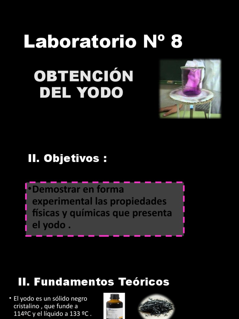 Obtención Del Yodo | PDF