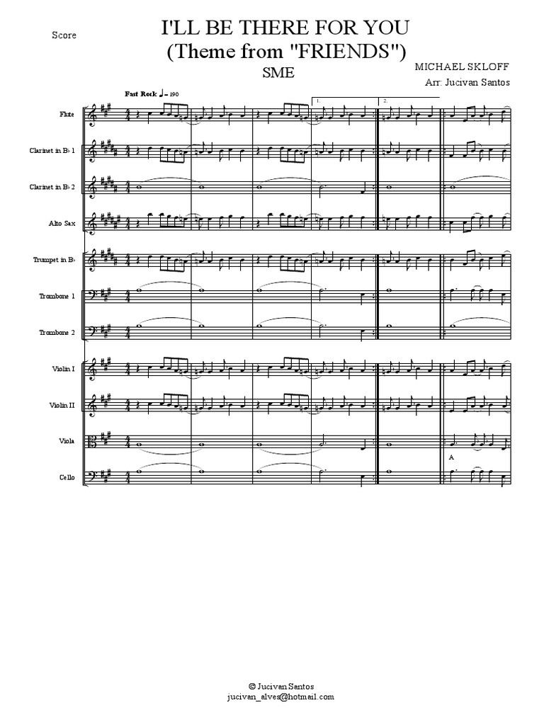I'Ll Be There - Friends | PDF