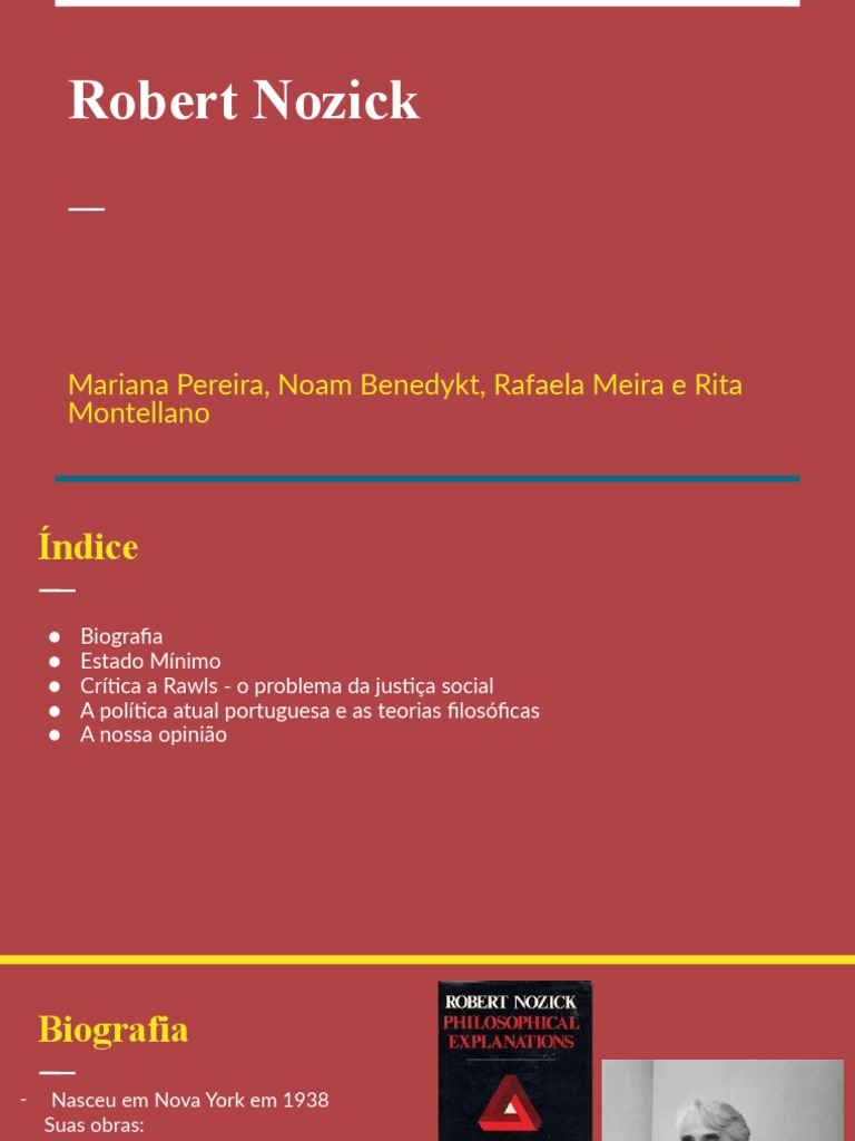 Robert Nozick | PDF | John Rawls | Justiça
