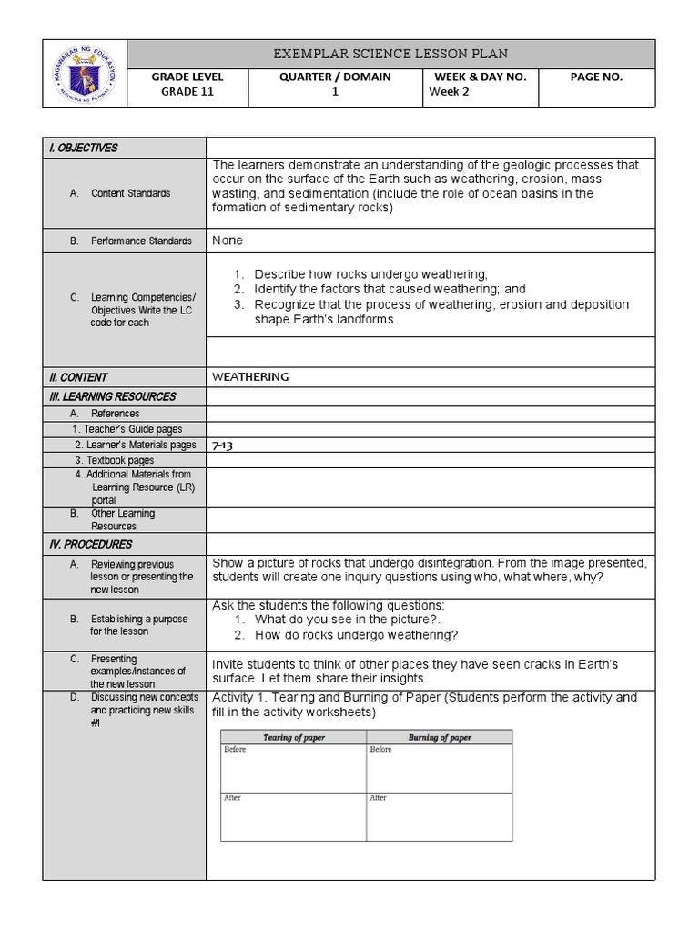 ELS Exogenic | Download Free PDF | Learning | Lesson Plan