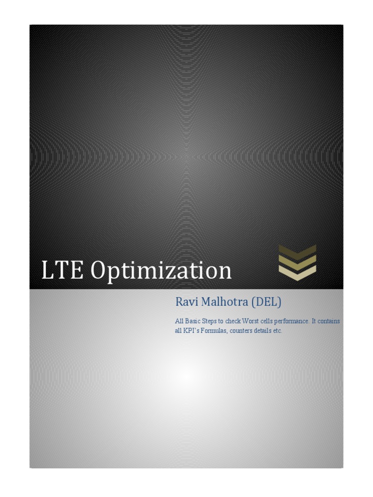 LTE Optimization | PDF | Telecommunications Standards | Telecommunications Equipment
