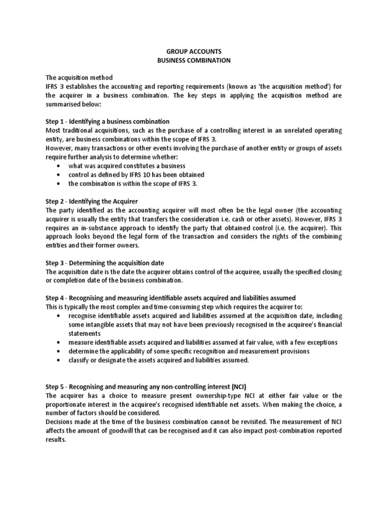 Group Accounts - Consolidation | PDF | Balance Sheet | Goodwill ...