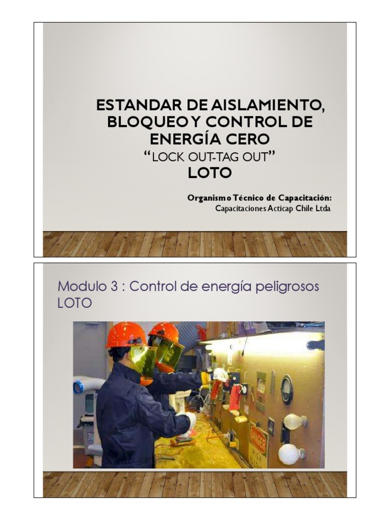 Modulo 3 LOTO | PDF | Ingenieria Eléctrica | Administración de ...