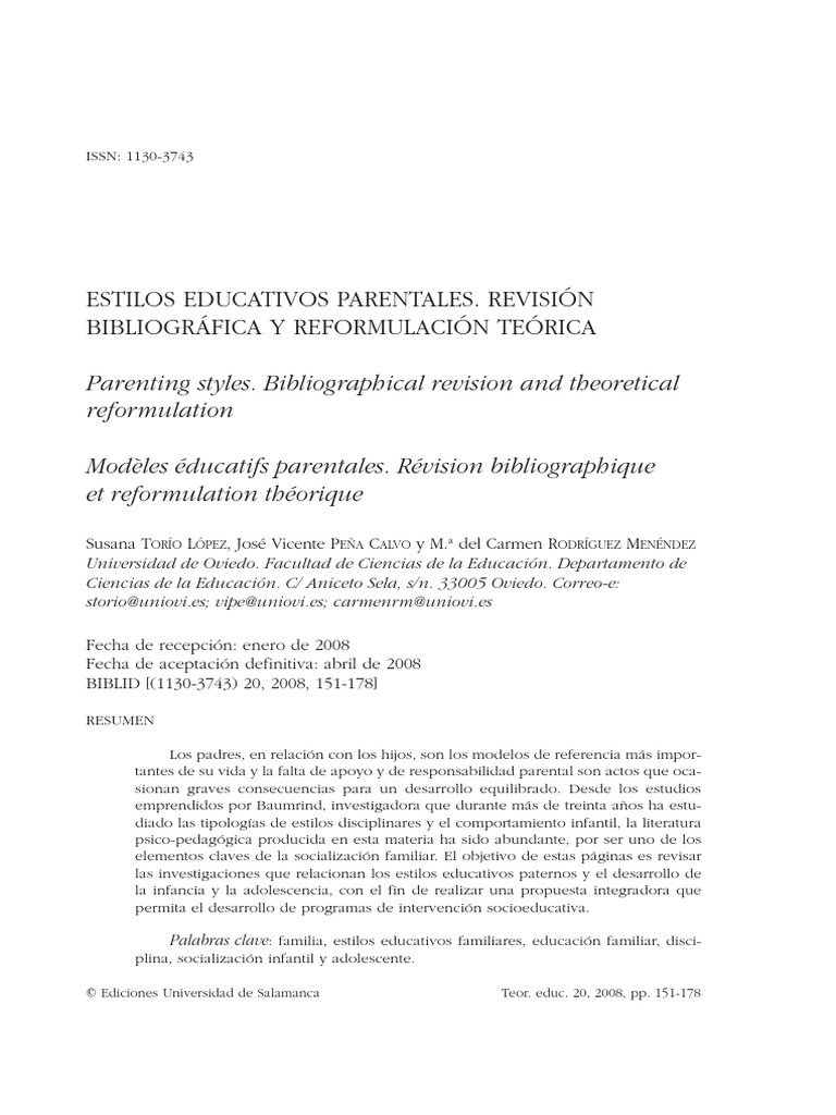 Estilos Educativos Parentales de MACCOBY Y MARTIN 1983 | PDF ...