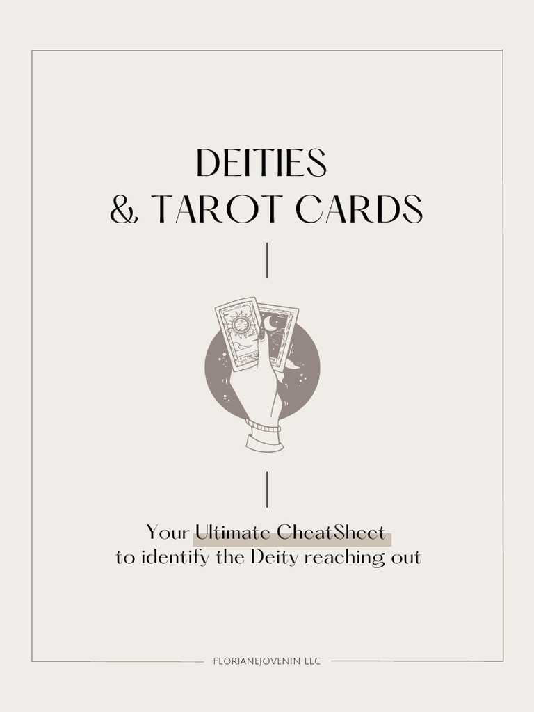 Deity & Tarot Associations Main Images | PDF | Deities | Mythological ...