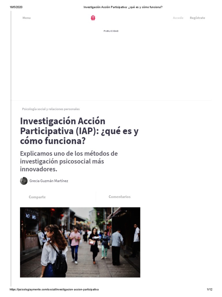 Investigación Acción Participativa - ¿Qué Es y Cómo Funciona | PDF