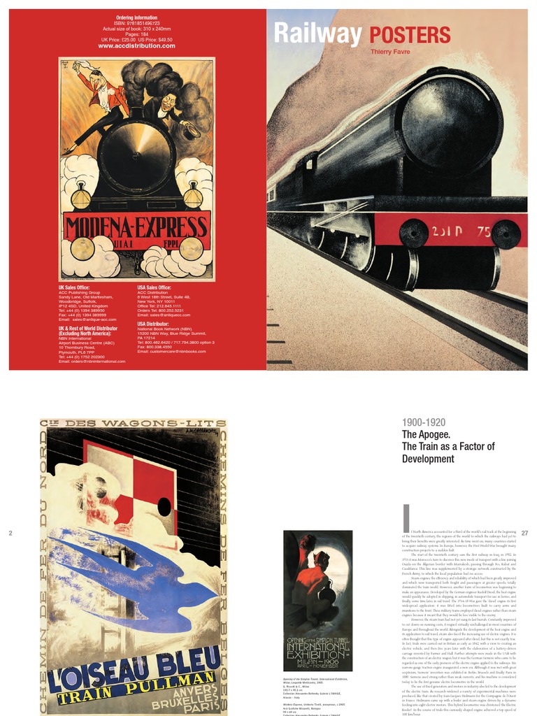 Art Deco Railway Posters Overview | PDF | Locomotives | Rail Transport