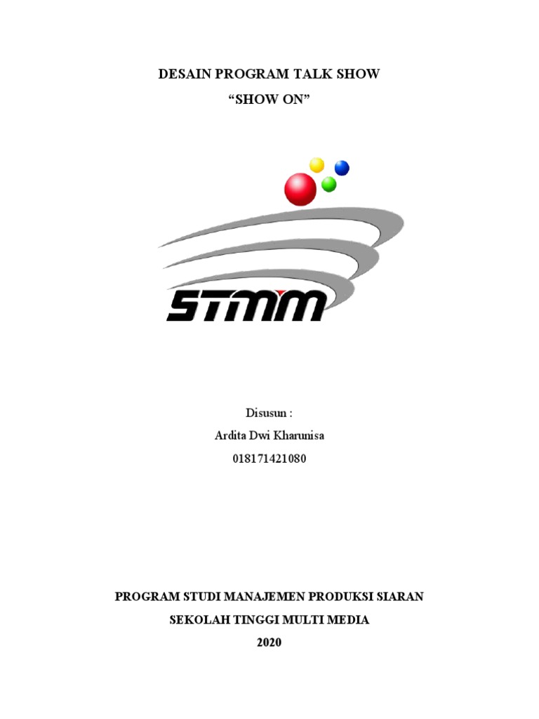 DESAIN PROGRAM Talk Show | PDF