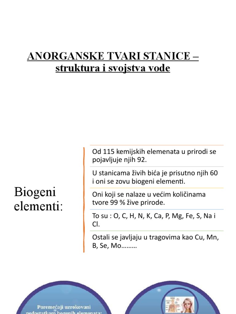 Anorganske Tvari | PDF