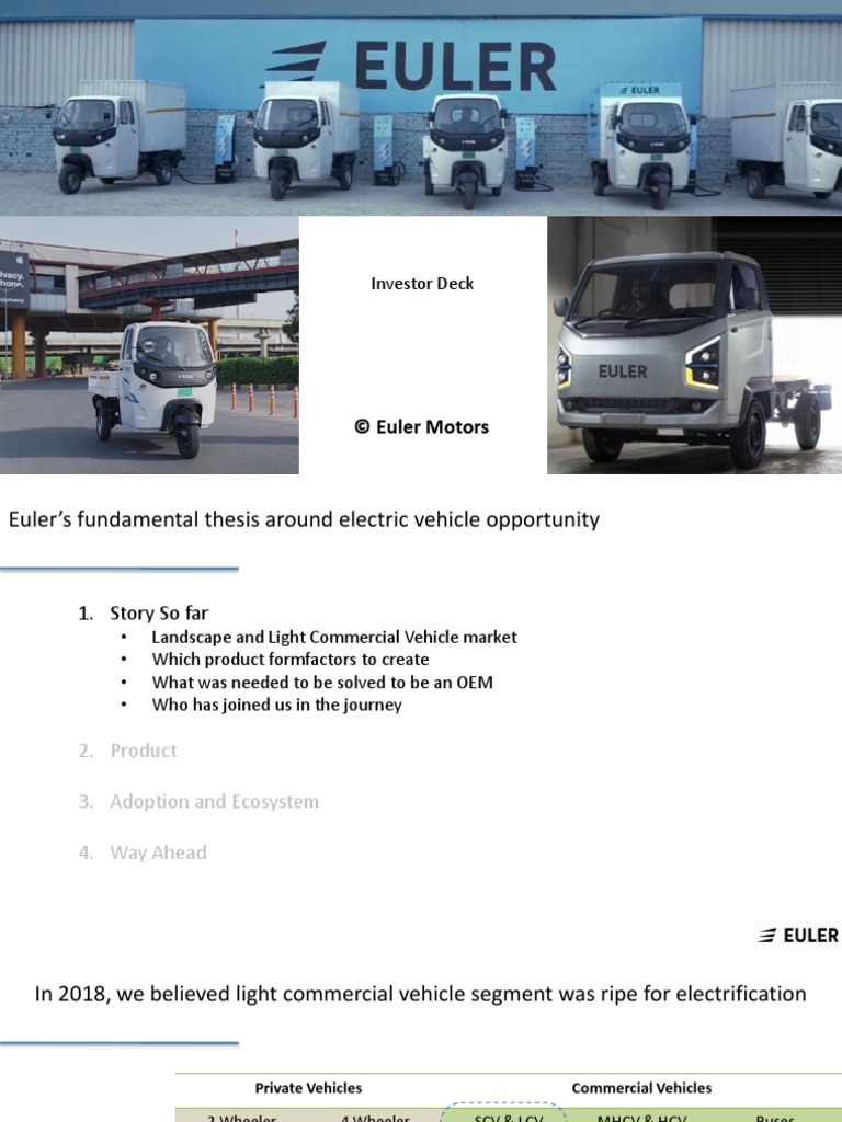 Euler Motors - Deck | PDF | Vehicles