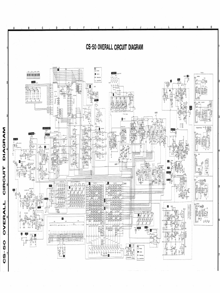 Yamaha CS-50 Overall Circuit Diagram | PDF