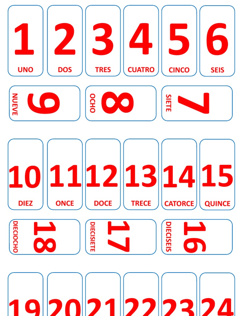 Llavero Numeros 1 Al 100 | PDF