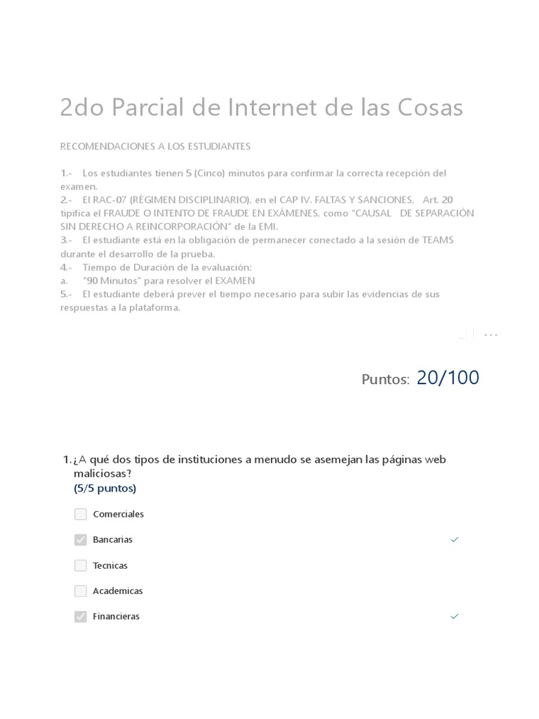 2do Parcial de Internet de Las Cosas | PDF | Computación en la nube | Software como servicio