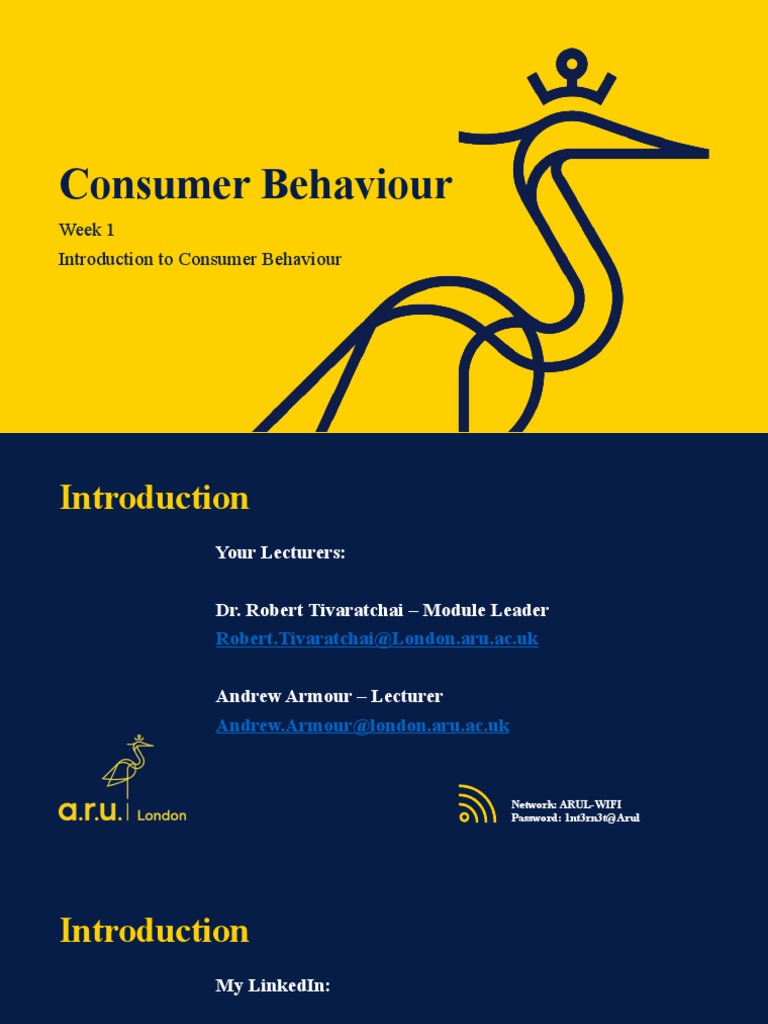 Consumer Behavior Course Intro | PDF | Consumer Behaviour | Behavior