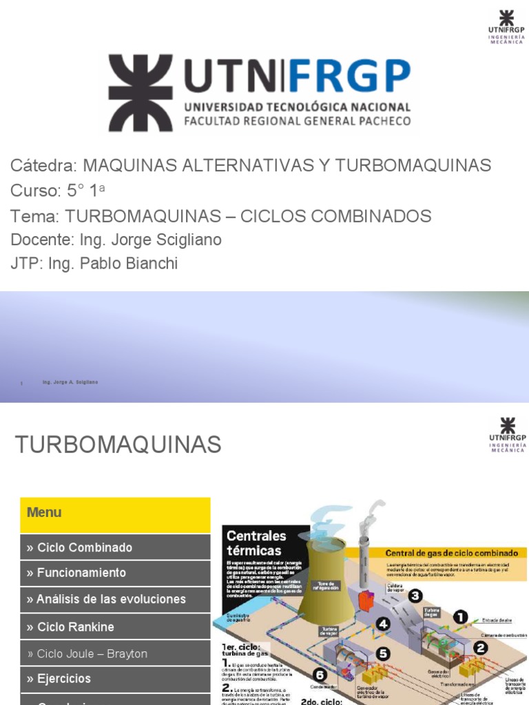 Análisis de ciclos combinados de gas y vapor: funciones, eficiencias y ejercicios de aplicación ...
