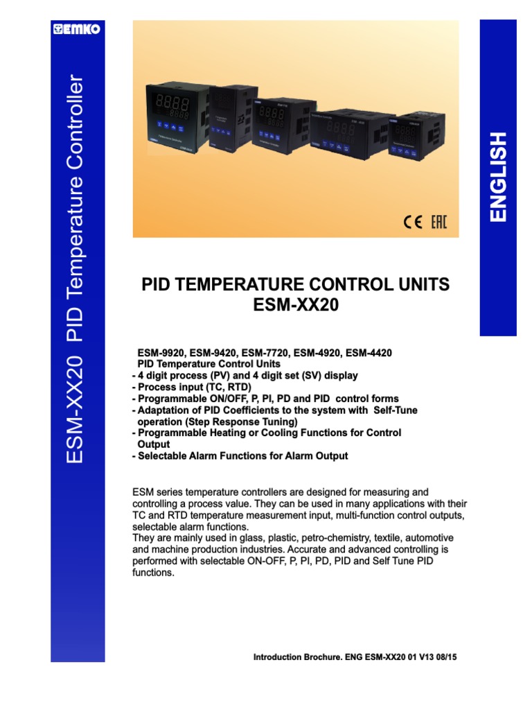 ESM Xx20 Manual Multilenguaje | PDF | Thermocouple | Parameter (Computer Programming)