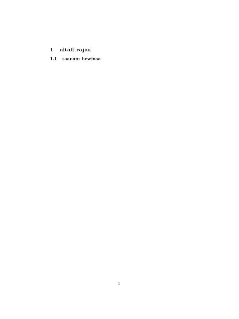 1 Altaff Rajaa: 1.1 Saanam Bewfaaa | PDF | Language Arts & Discipline