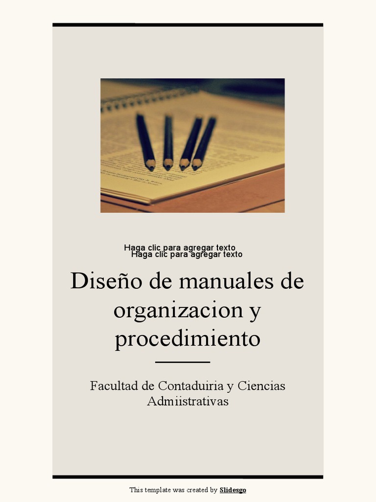 Diseño de Manuales Organización y Procedimientos | PDF