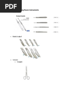 Major Basic Set (Operating Room Instruments) | PDF | Surgery | Medical ...