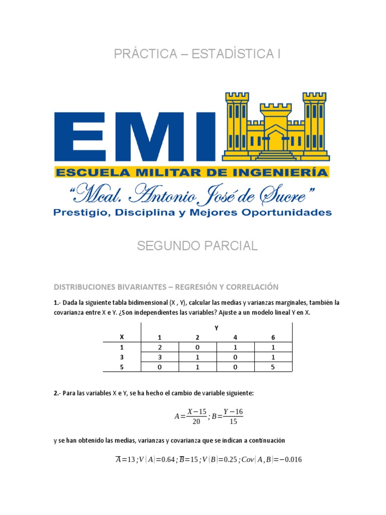 Practica - Estadística i - 2do p | PDF | Probabilidad | Metrología
