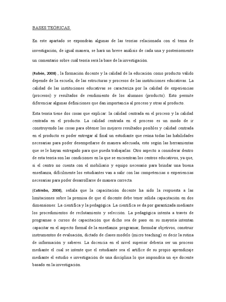 Marco Teorico-1 | PDF | Método de enseñanza | Maestros