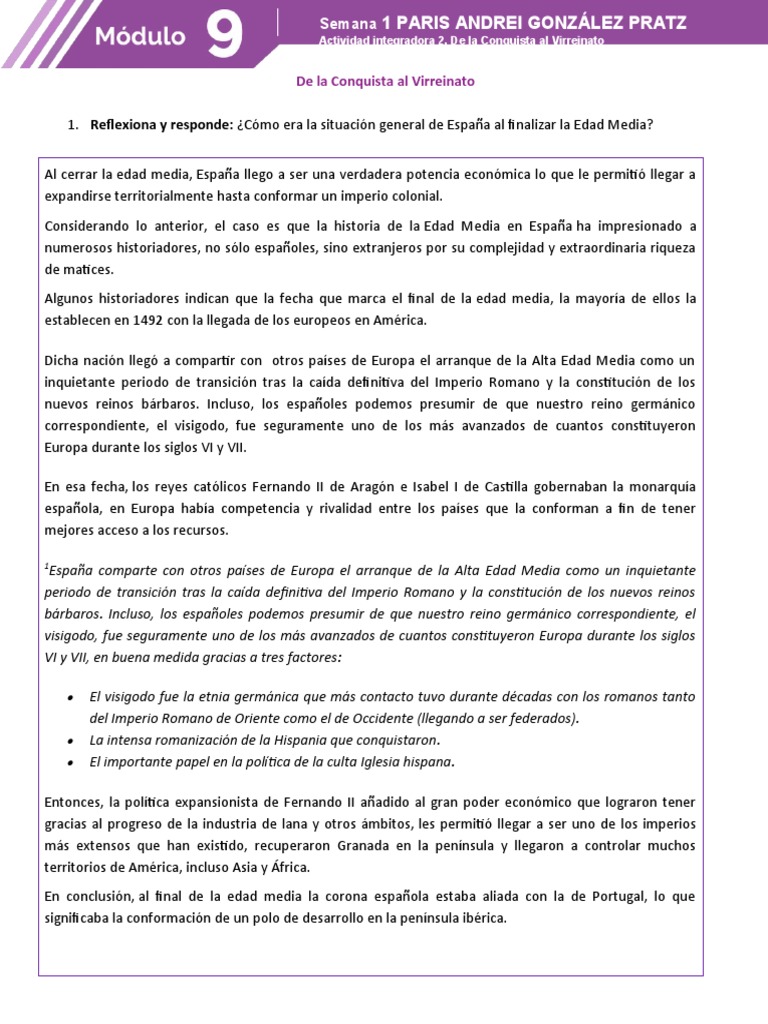 M09 S1 Ai2 Word | PDF | Nueva españa | España