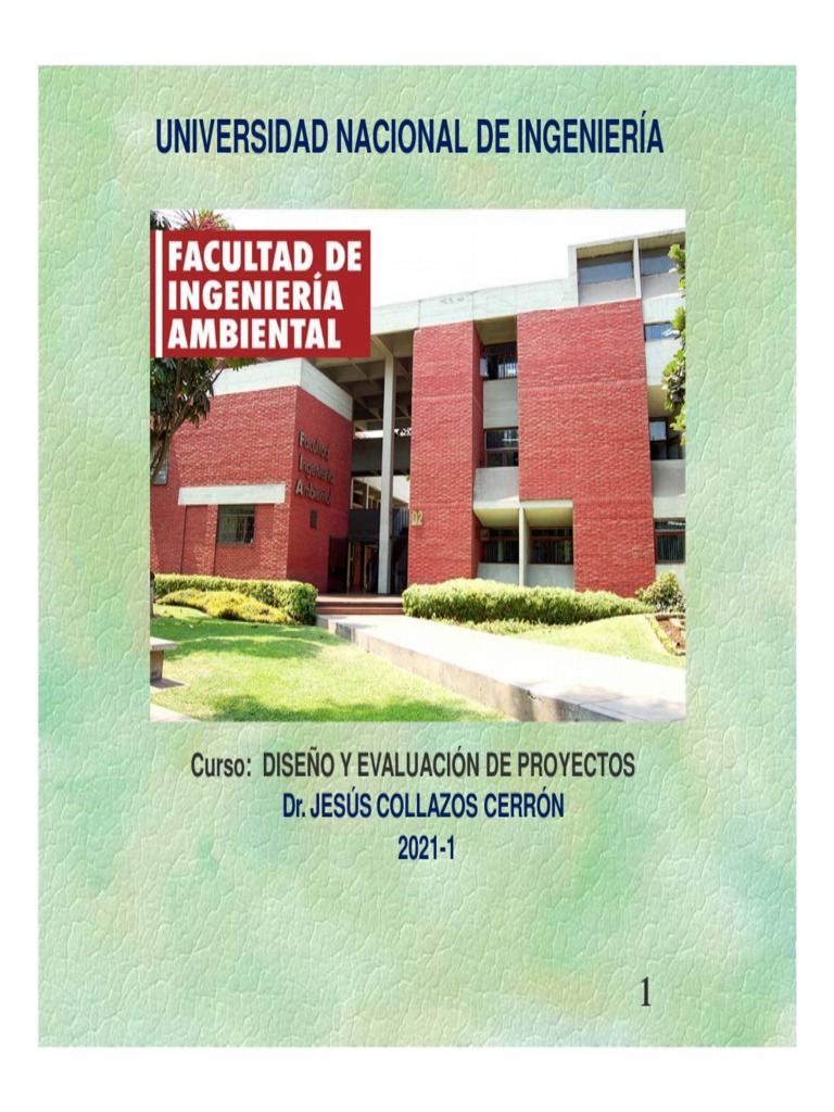UNI - Sesión 16-2021-1 - Diseño y Evaluación de Proyectos | PDF | Tasa interna de retorno | Dinero